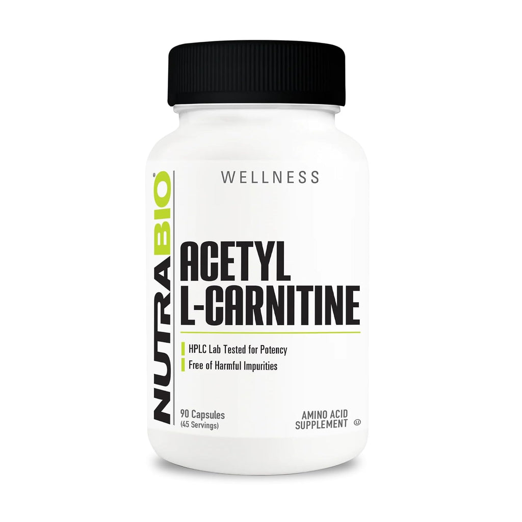 NutraBio acetyl l-carnitine capsules