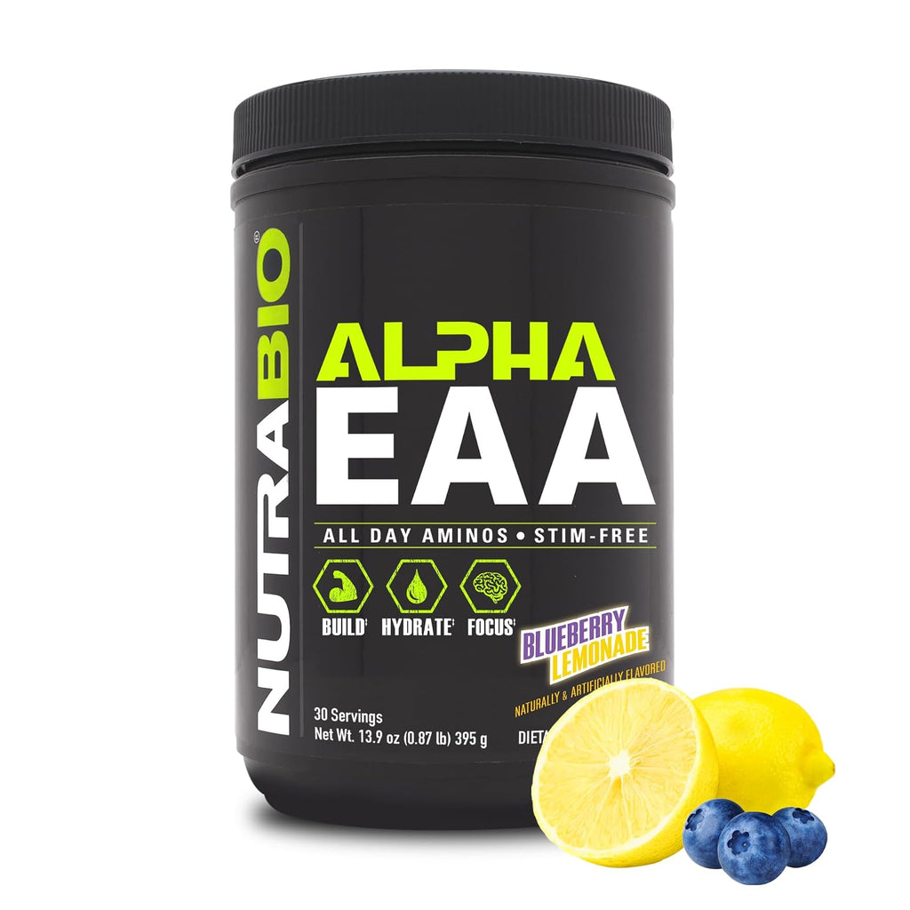 NutraBio Alpha EAA amino acids powder