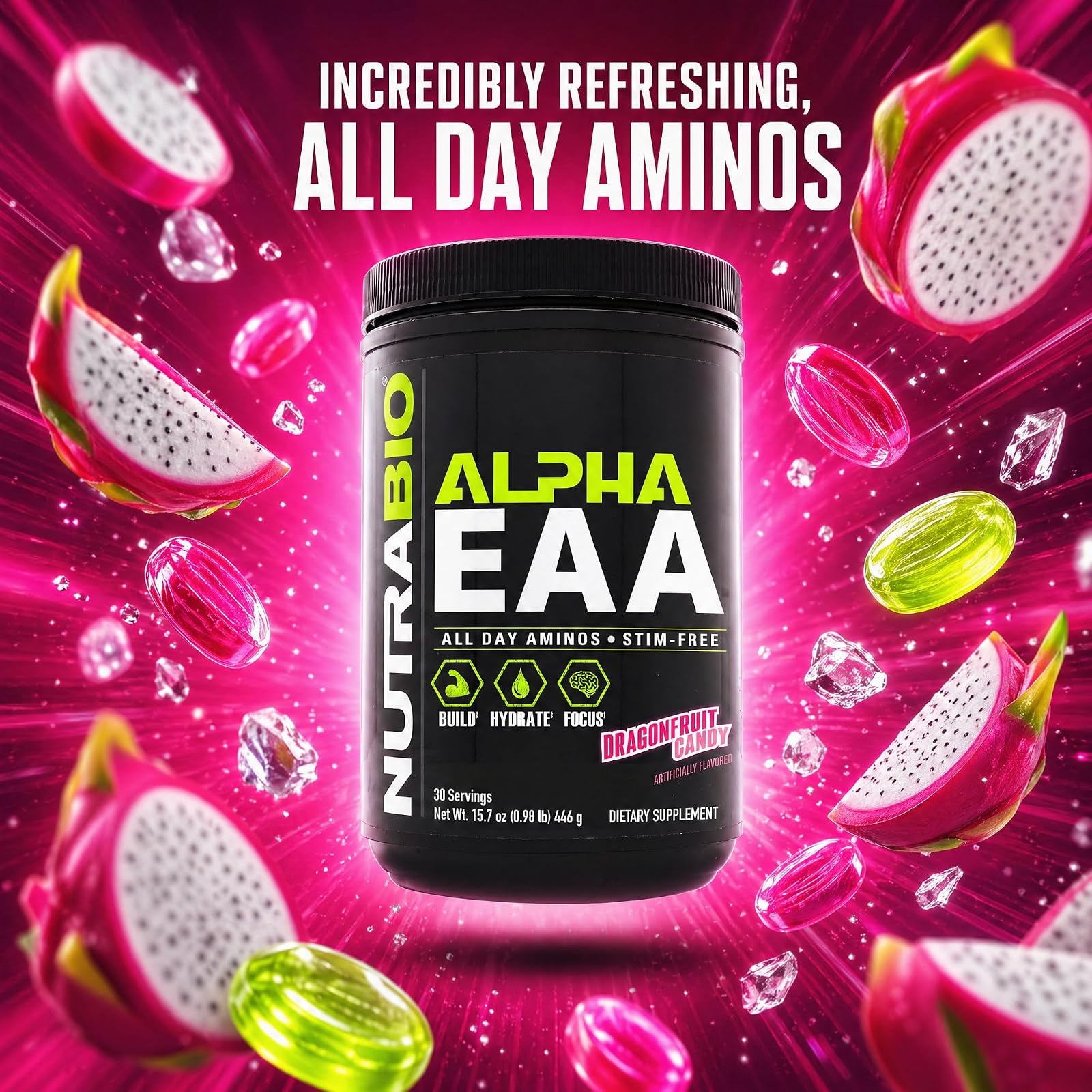 NutraBio Alpha EAA energy boosting formula