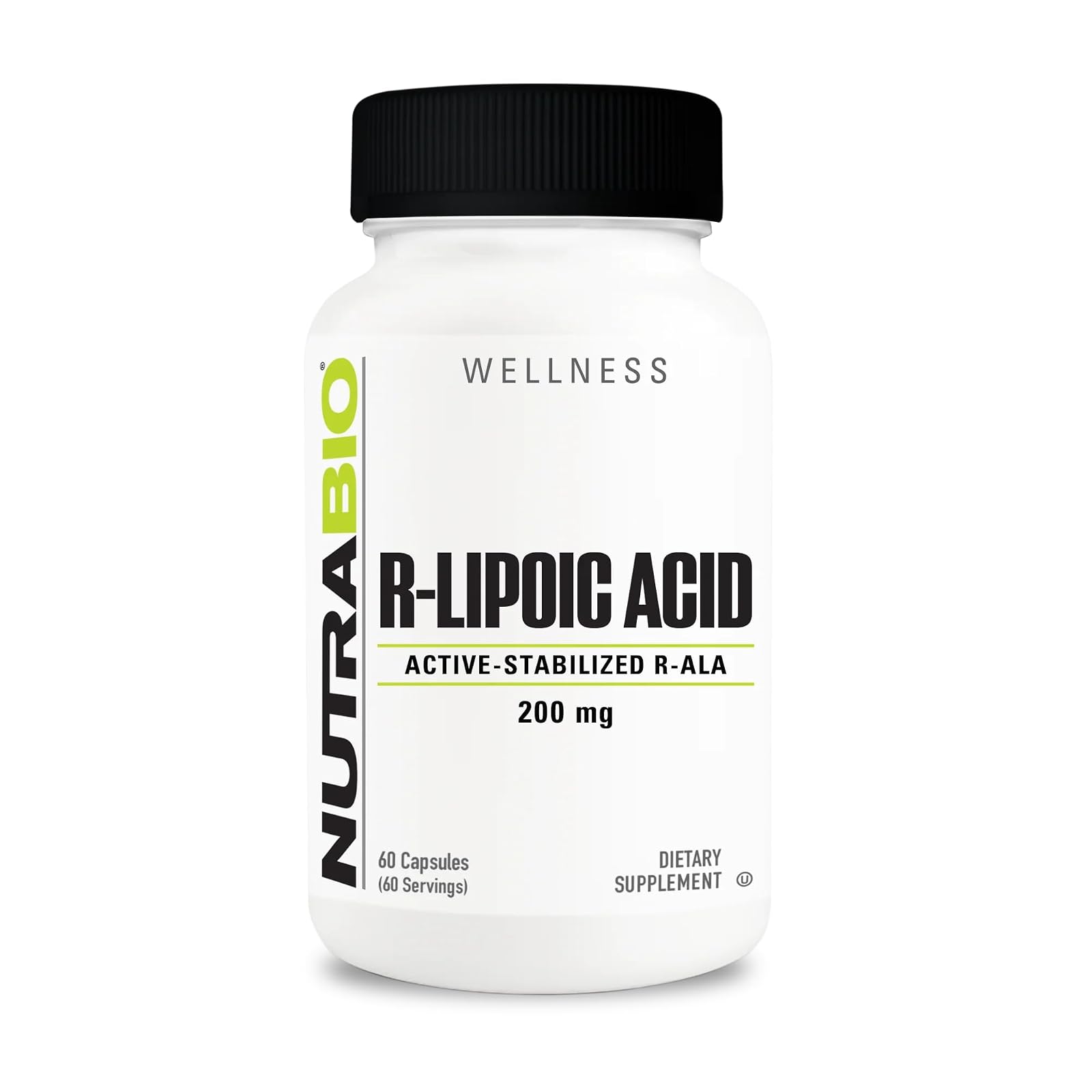 NutraBio alpha lipoic acid capsules