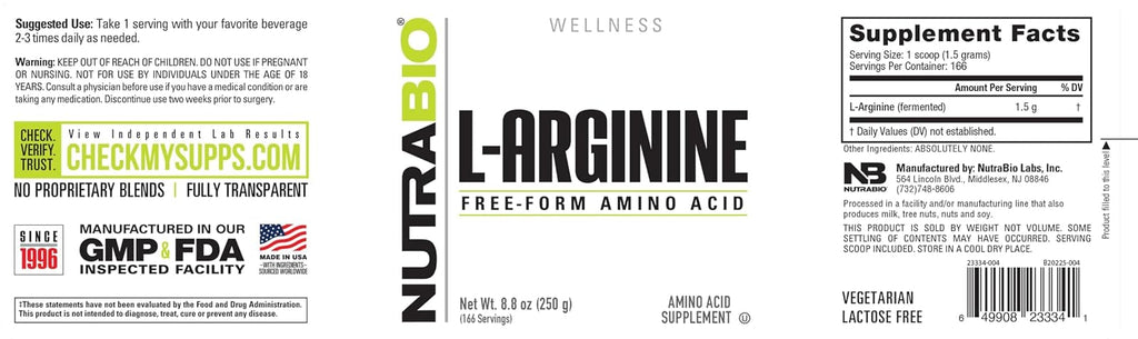 NutraBio amino acid for better performance