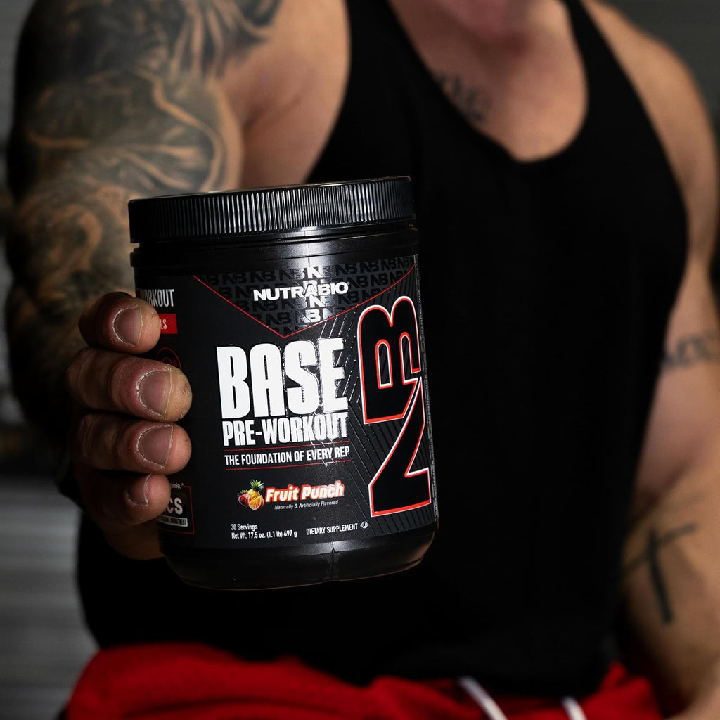 NutraBio Base pre-workout for athletes