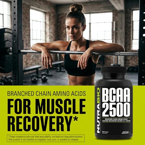 NutraBio BCAA 2500 for muscle growth