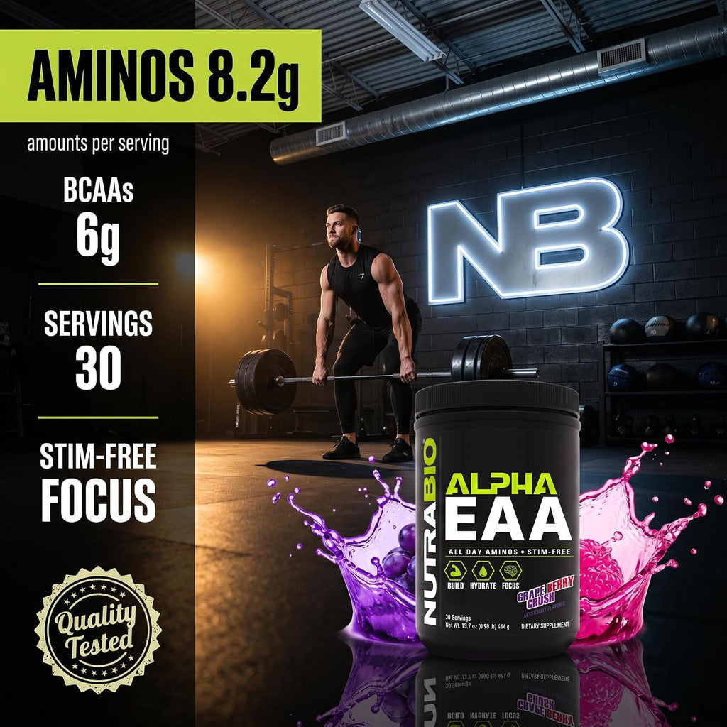 NutraBio BCAA blend for optimal nutrition