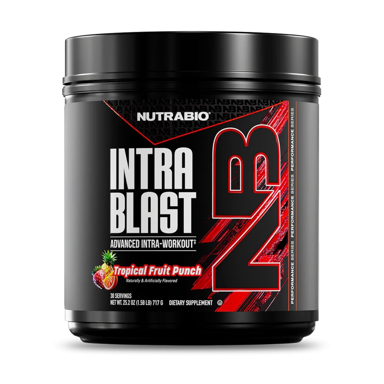 NutraBio BCAA powder tropical fruit