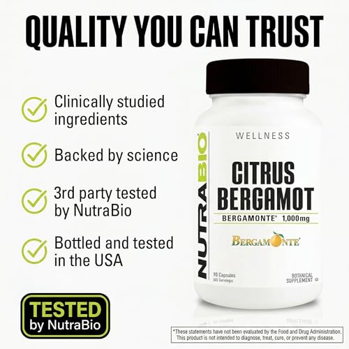 NutraBio bergamonte extract health benefits
