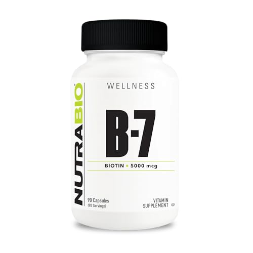 NutraBio Biotin 5000 mcg capsules