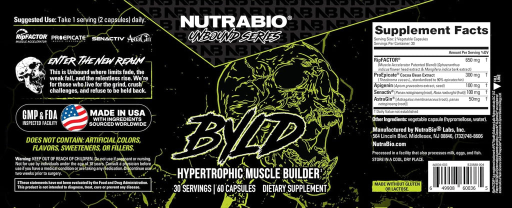 NutraBio BYLD for optimal recovery