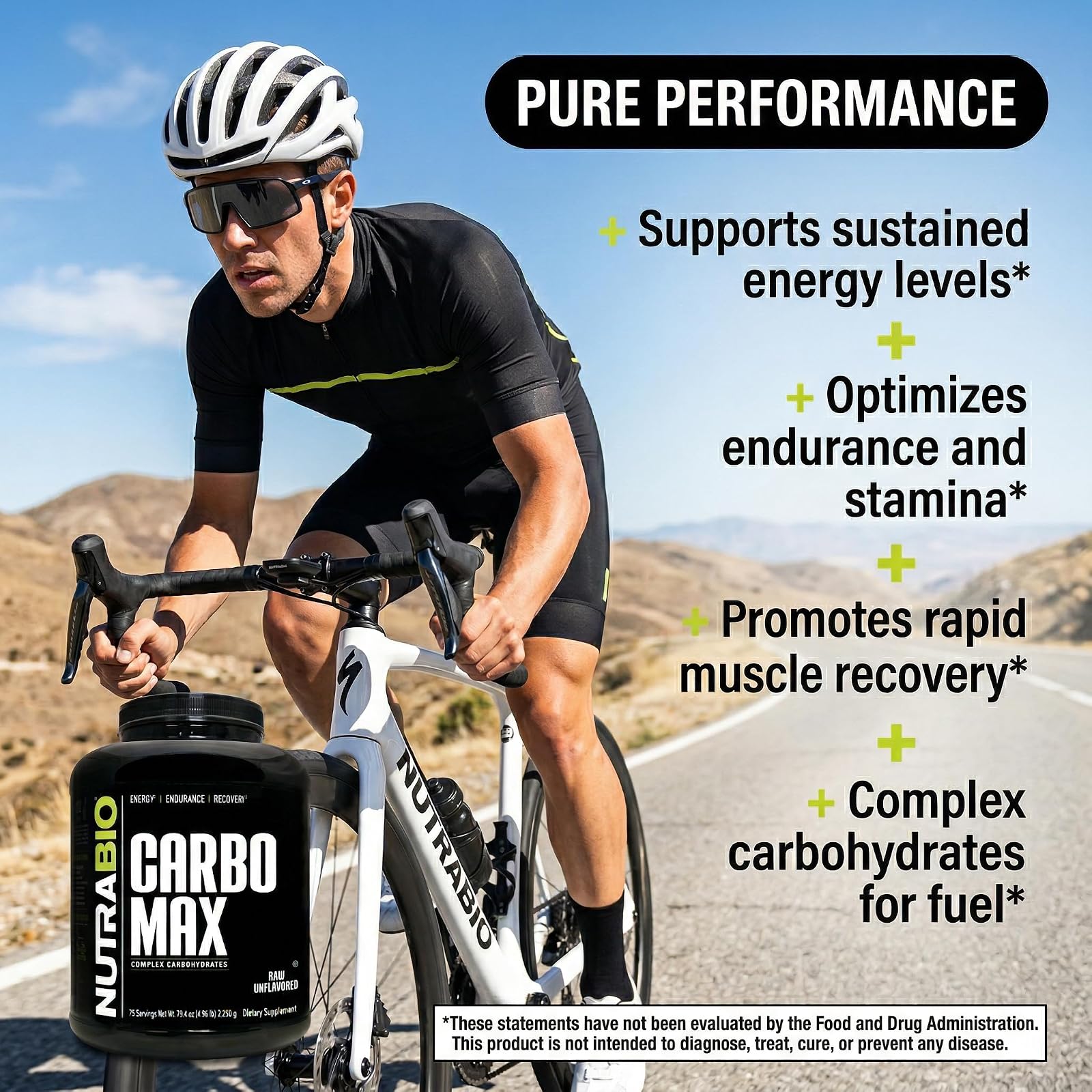NutraBio CarboMax for muscle recovery