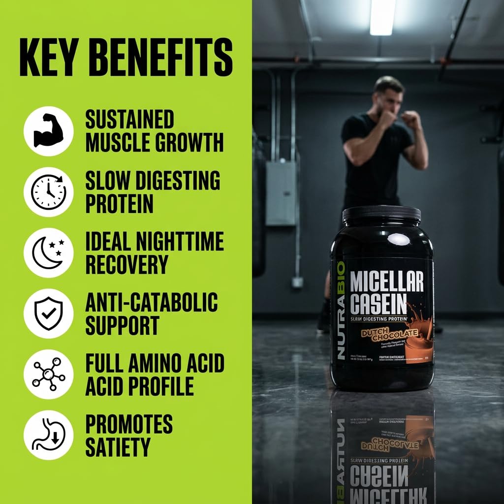 NutraBio casein for muscle growth