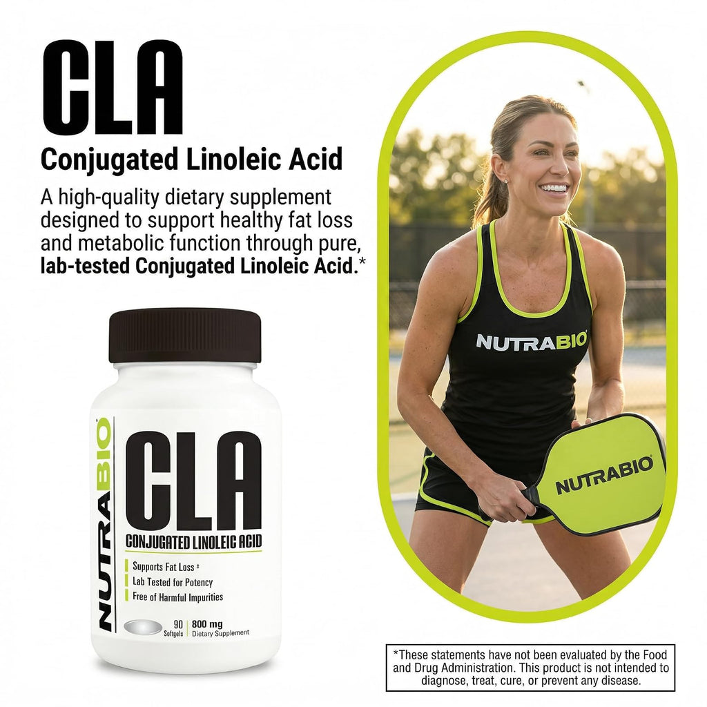 NutraBio CLA supports fat reduction