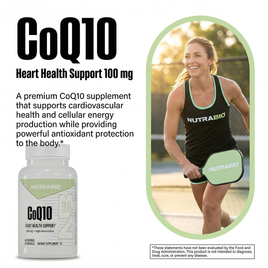 NutraBio CoQ10 for improved vitality