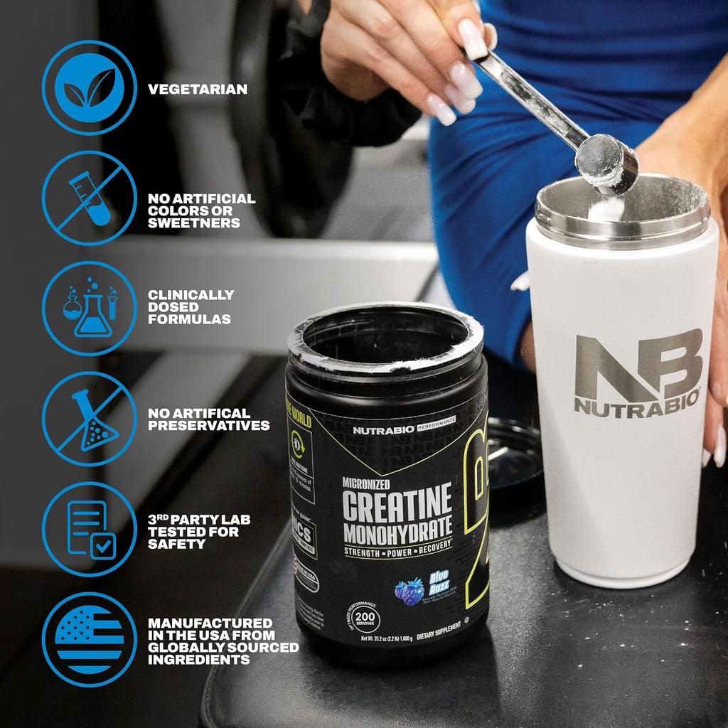 NutraBio creatine for energy boost