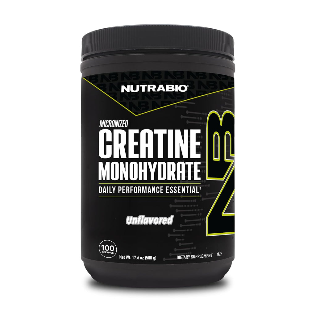 NutraBio creatine monohydrate powder