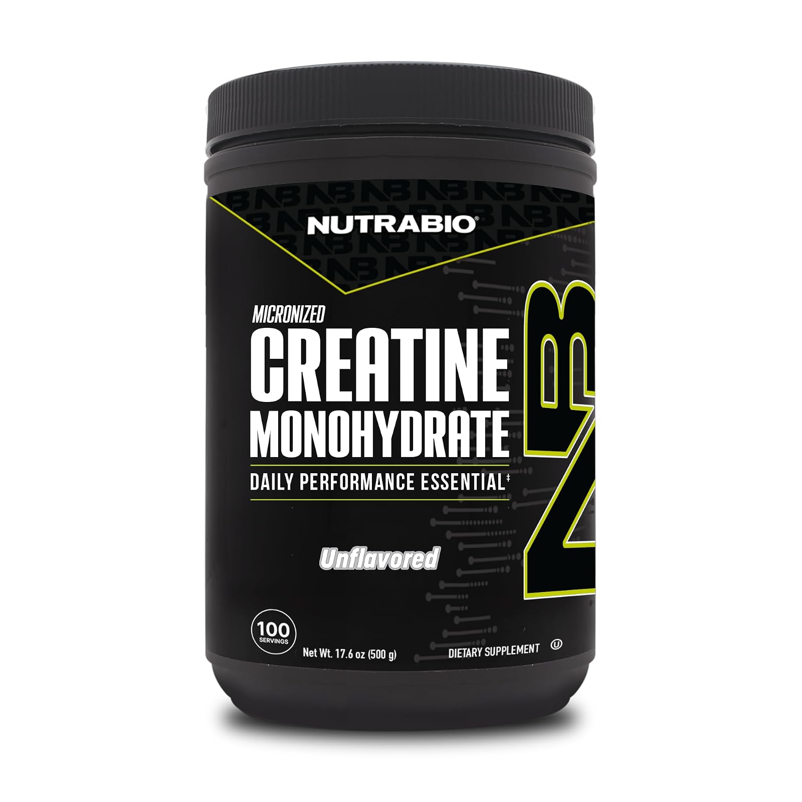 NutraBio creatine monohydrate powder