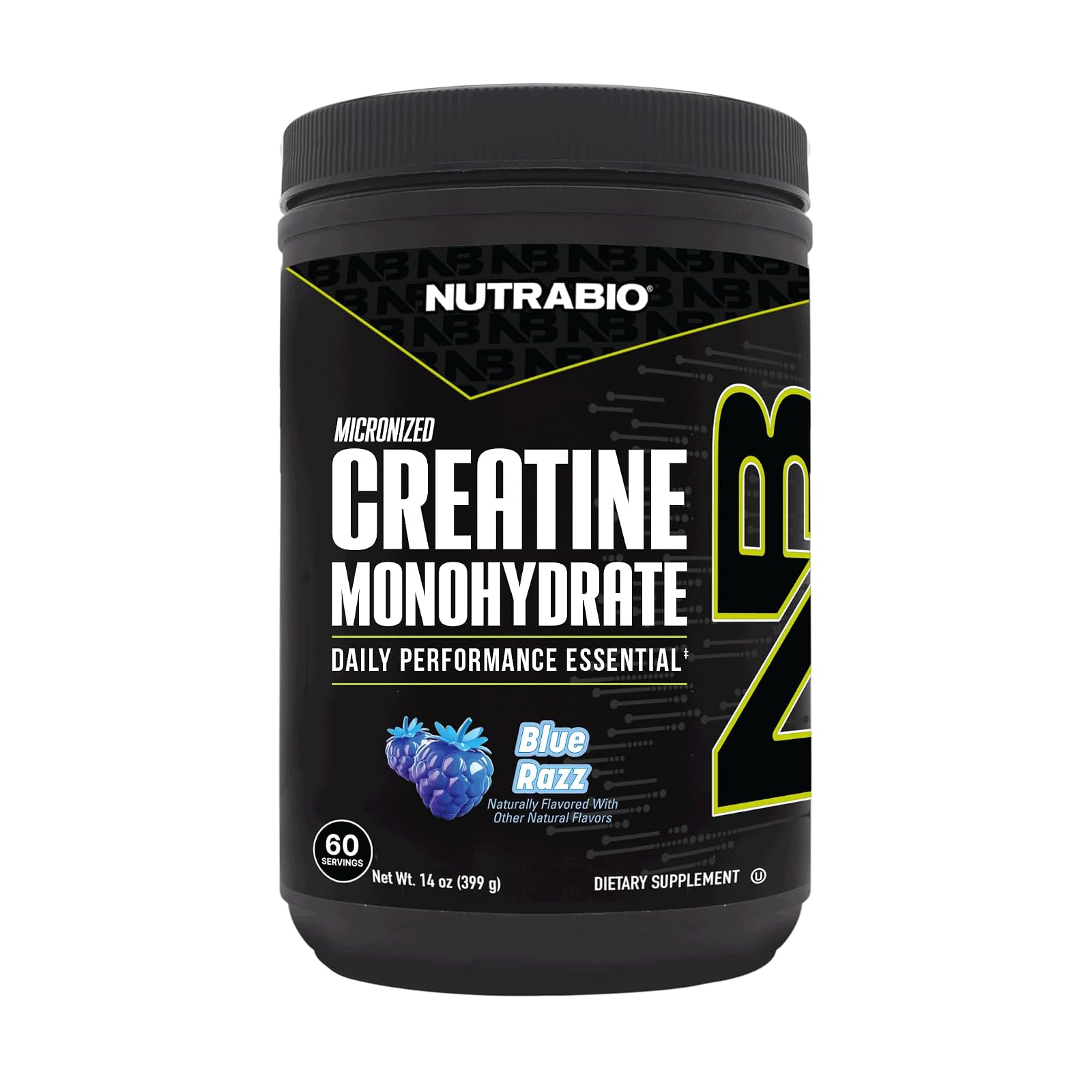 NutraBio creatine monohydrate powder