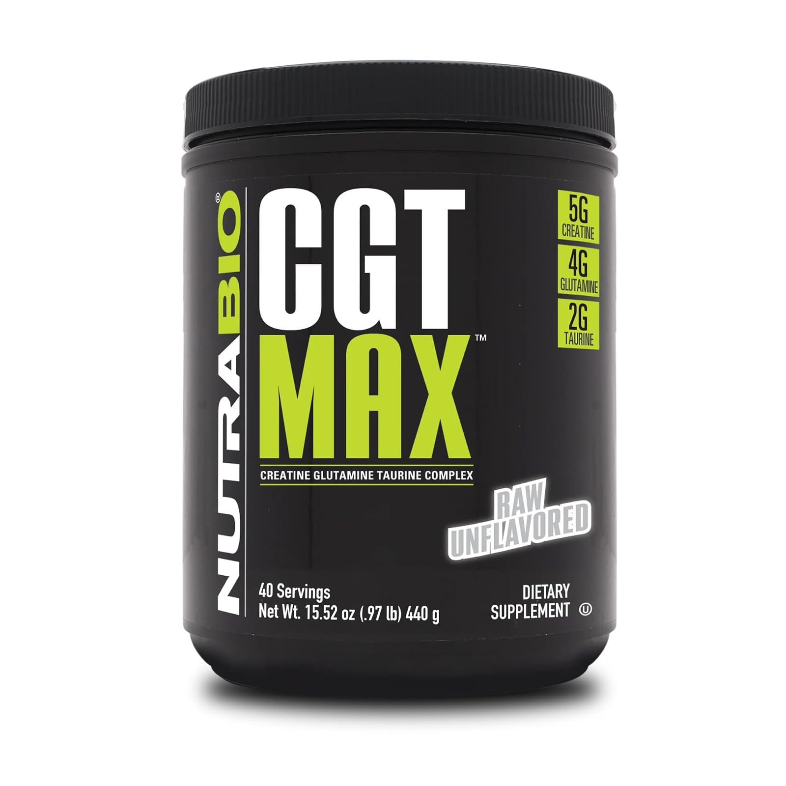 NutraBio creatine powder for athletes