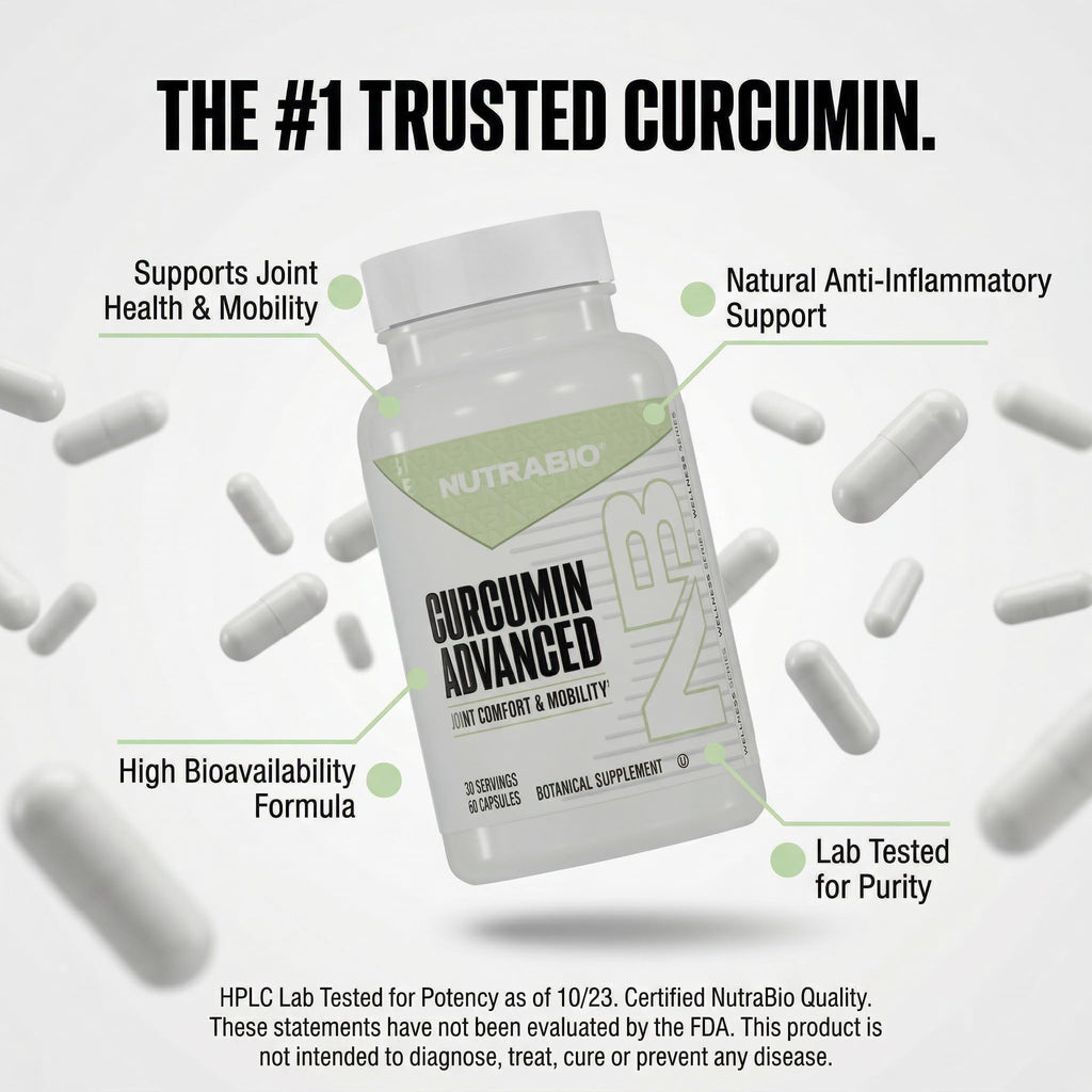 NutraBio curcumin for active lifestyles