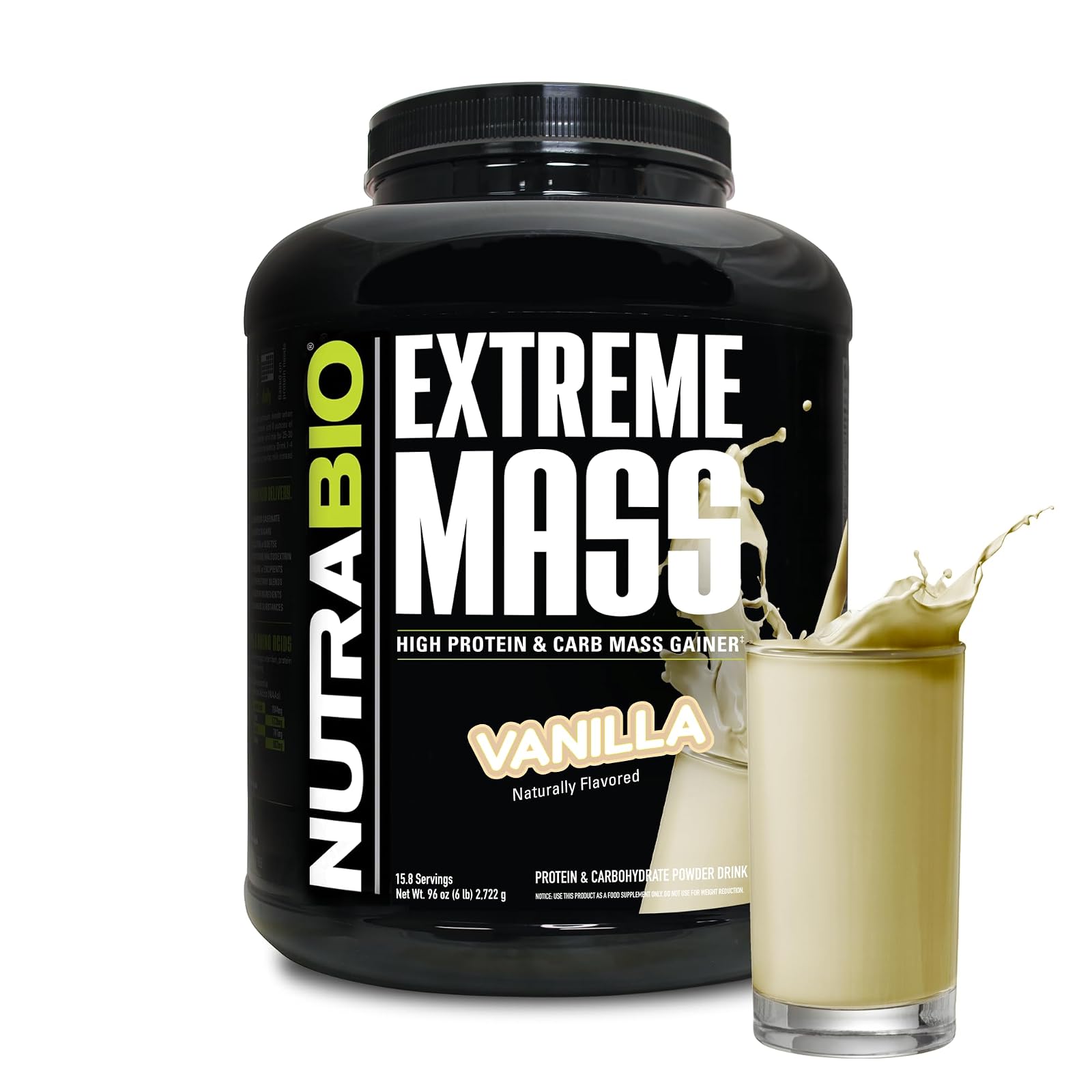 NutraBio Extreme Mass Gainer vanilla flavour