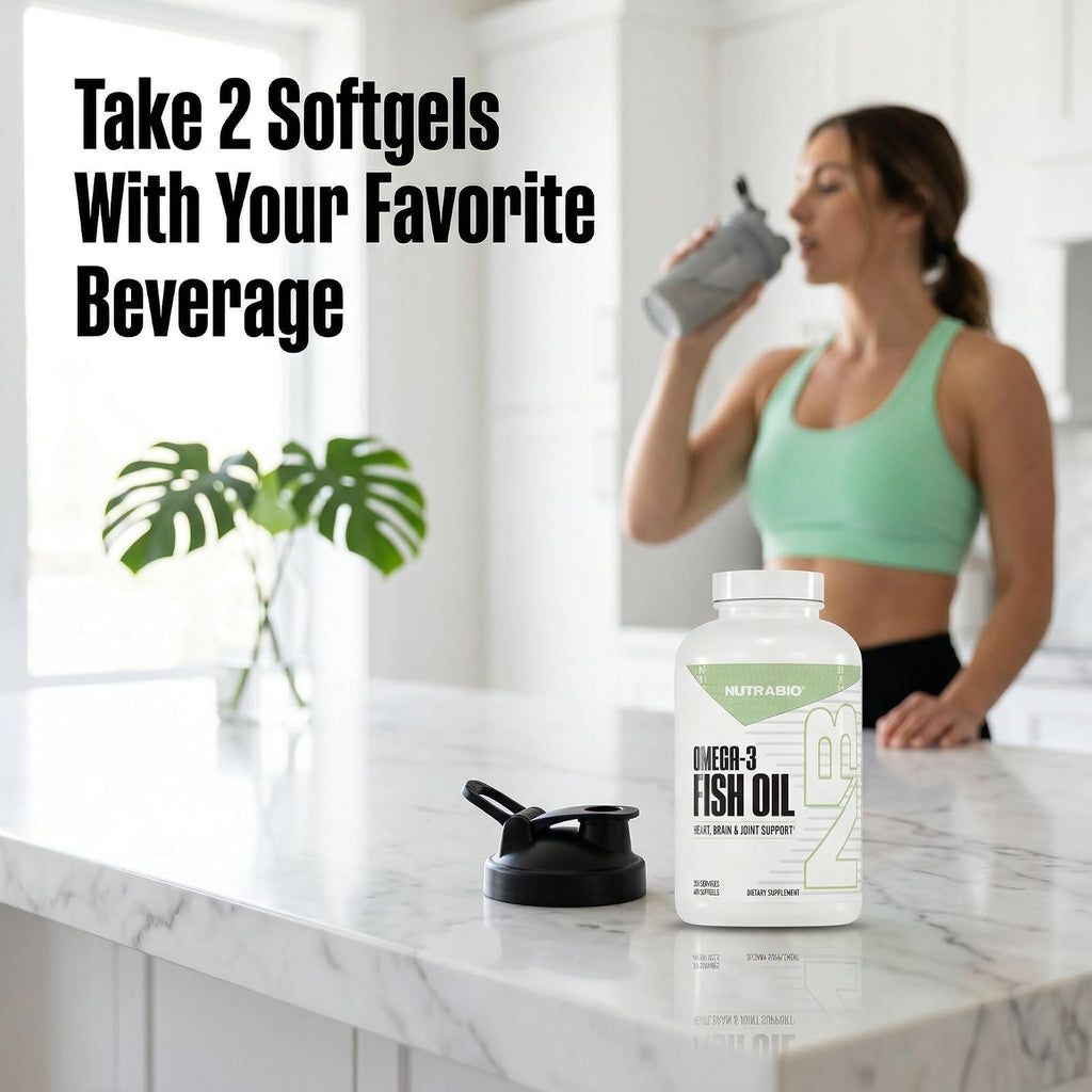 NutraBio fish oil for overall wellness