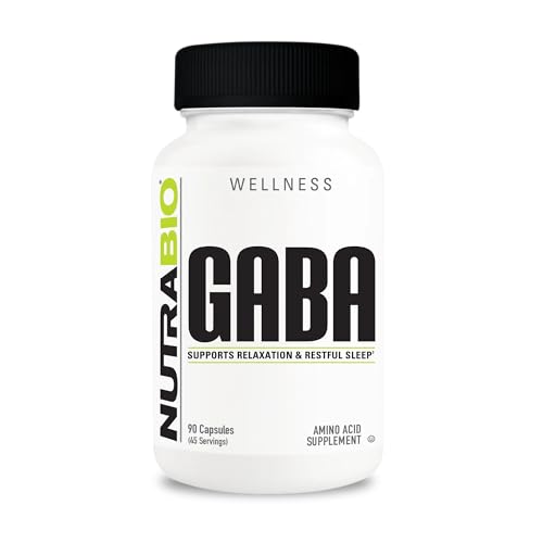 NutraBio GABA 500 mg capsules