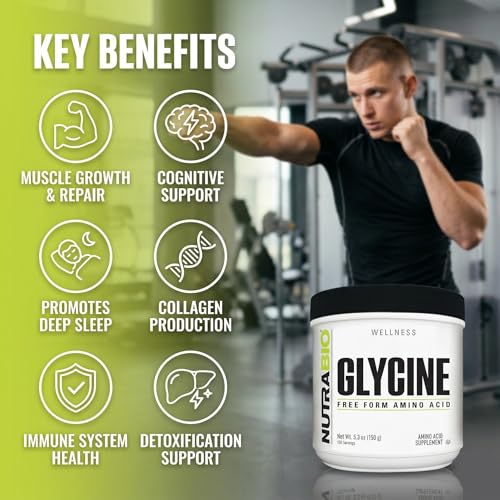 NutraBio glycine powder for athletes