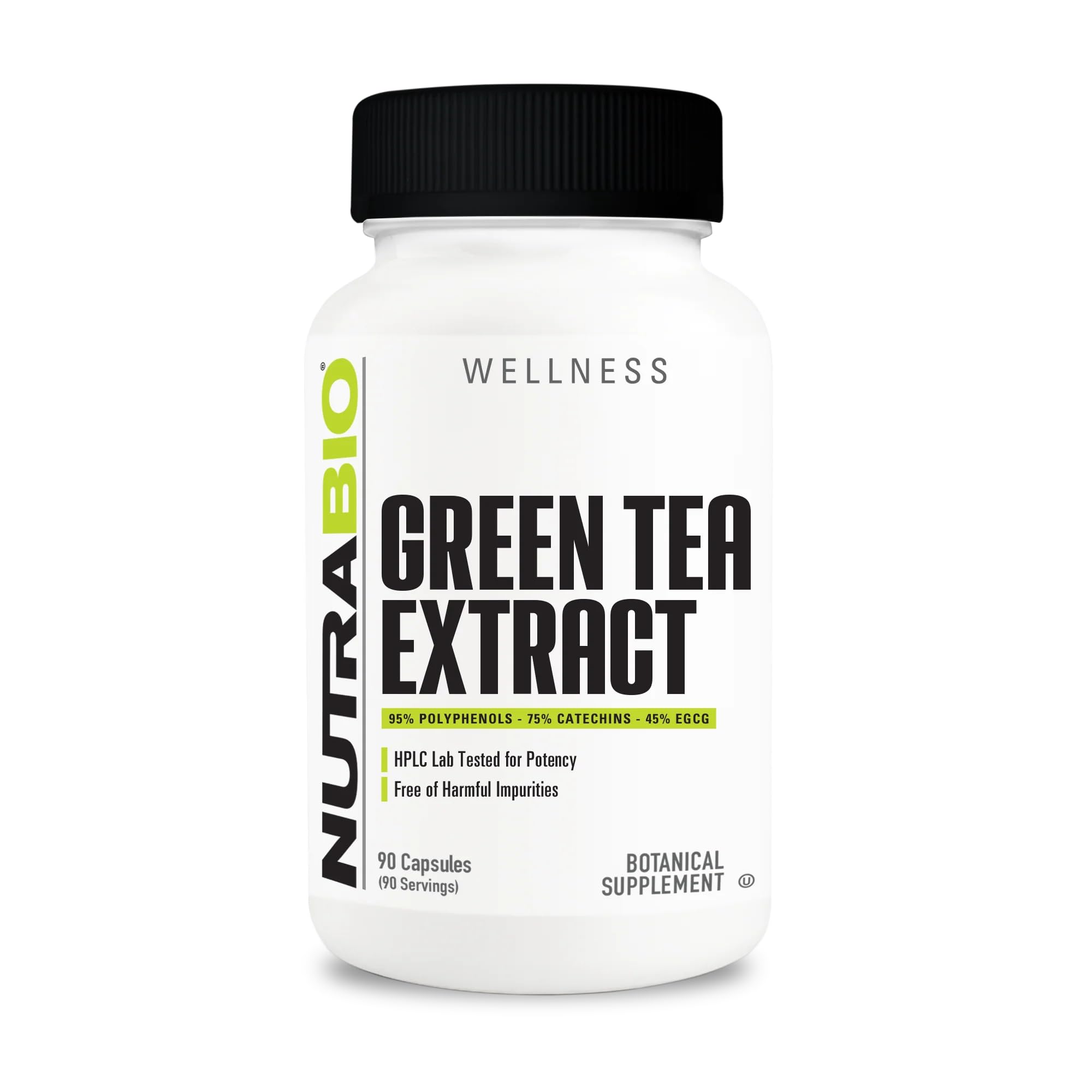 NutraBio green tea antioxidant capsules