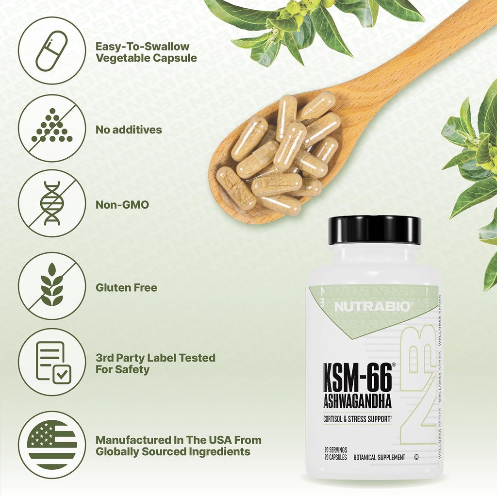 NutraBio herbal ashwagandha for wellness