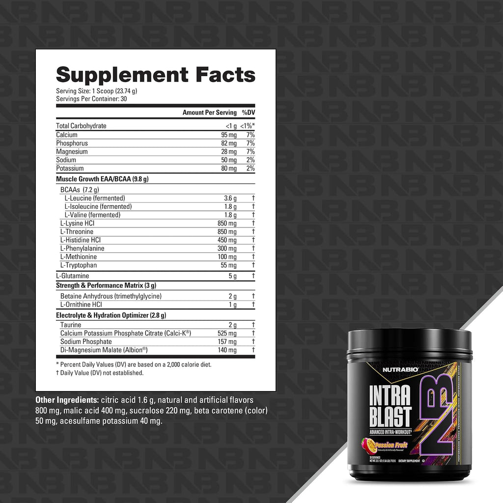 NutraBio Intra Blast for hydration