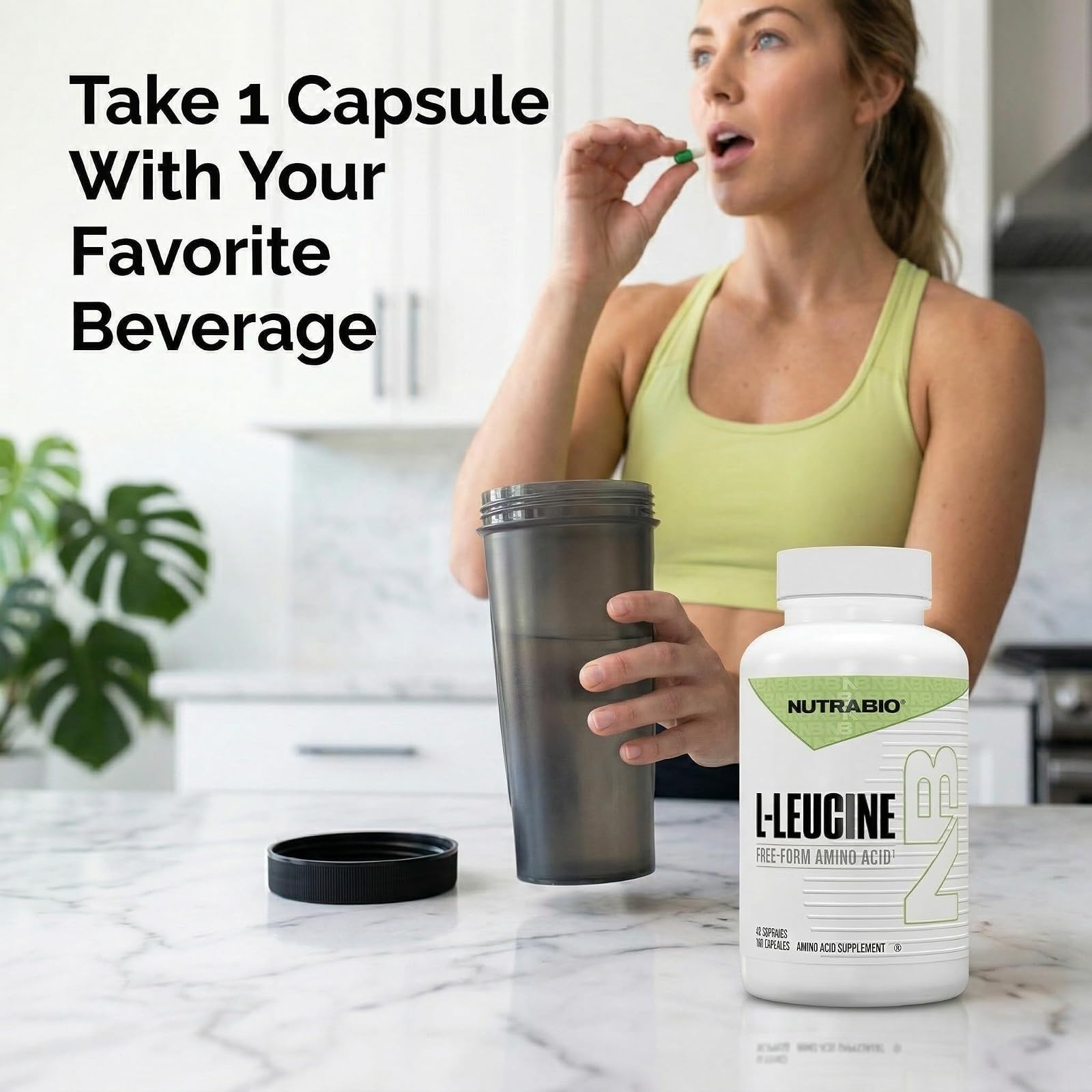 NutraBio L-Leucine for fitness enthusiasts