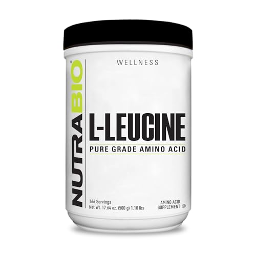 NutraBio L-Leucine powder for muscle growth