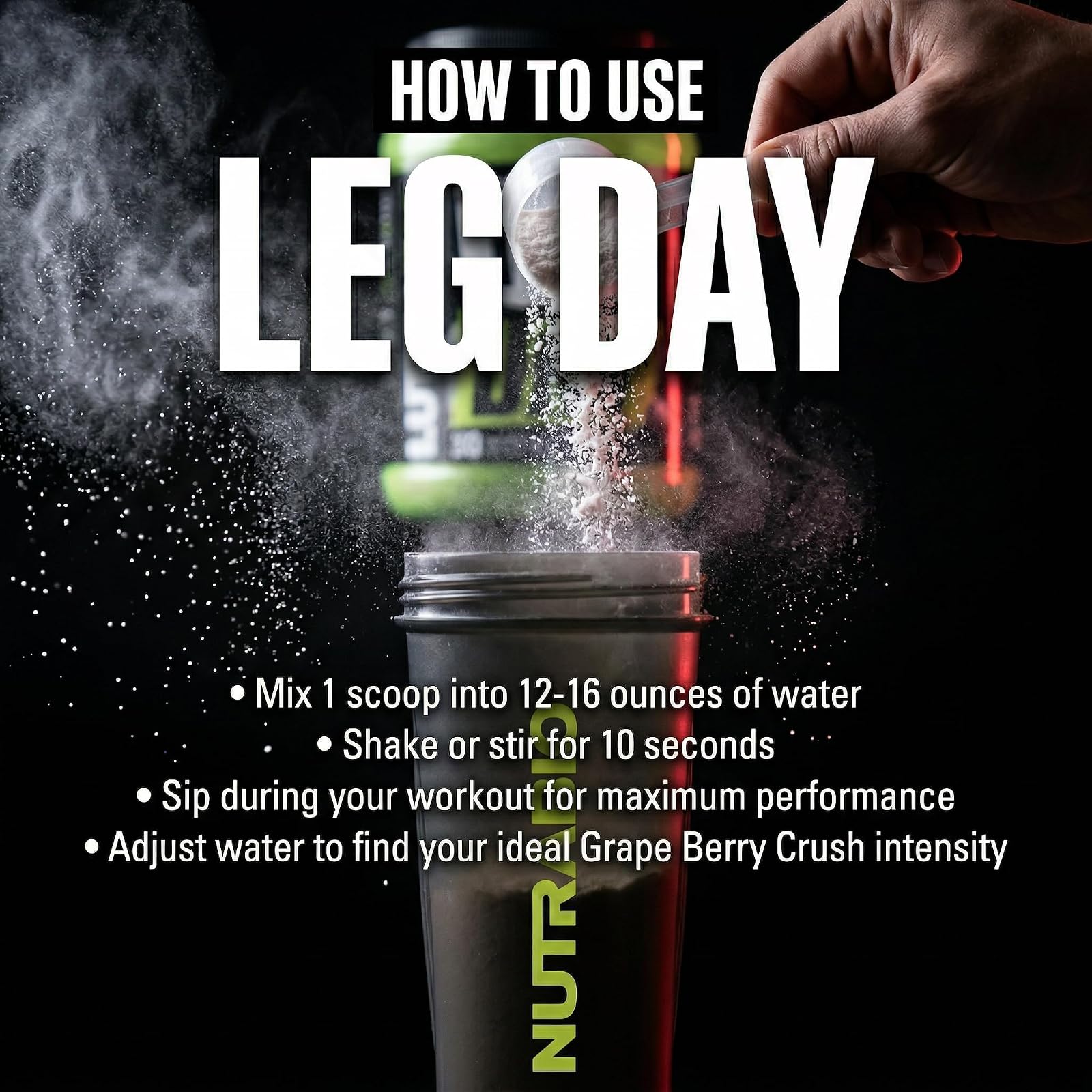 NutraBio Leg Day energy booster