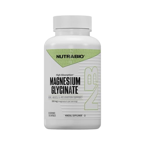 NutraBio Magnesium Glycinate capsules for relaxation