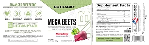 NutraBio Mega Beets for overall wellness