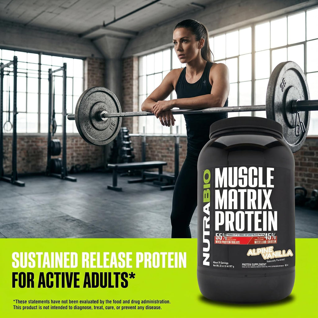 NutraBio Muscle Matrix protein for athletes