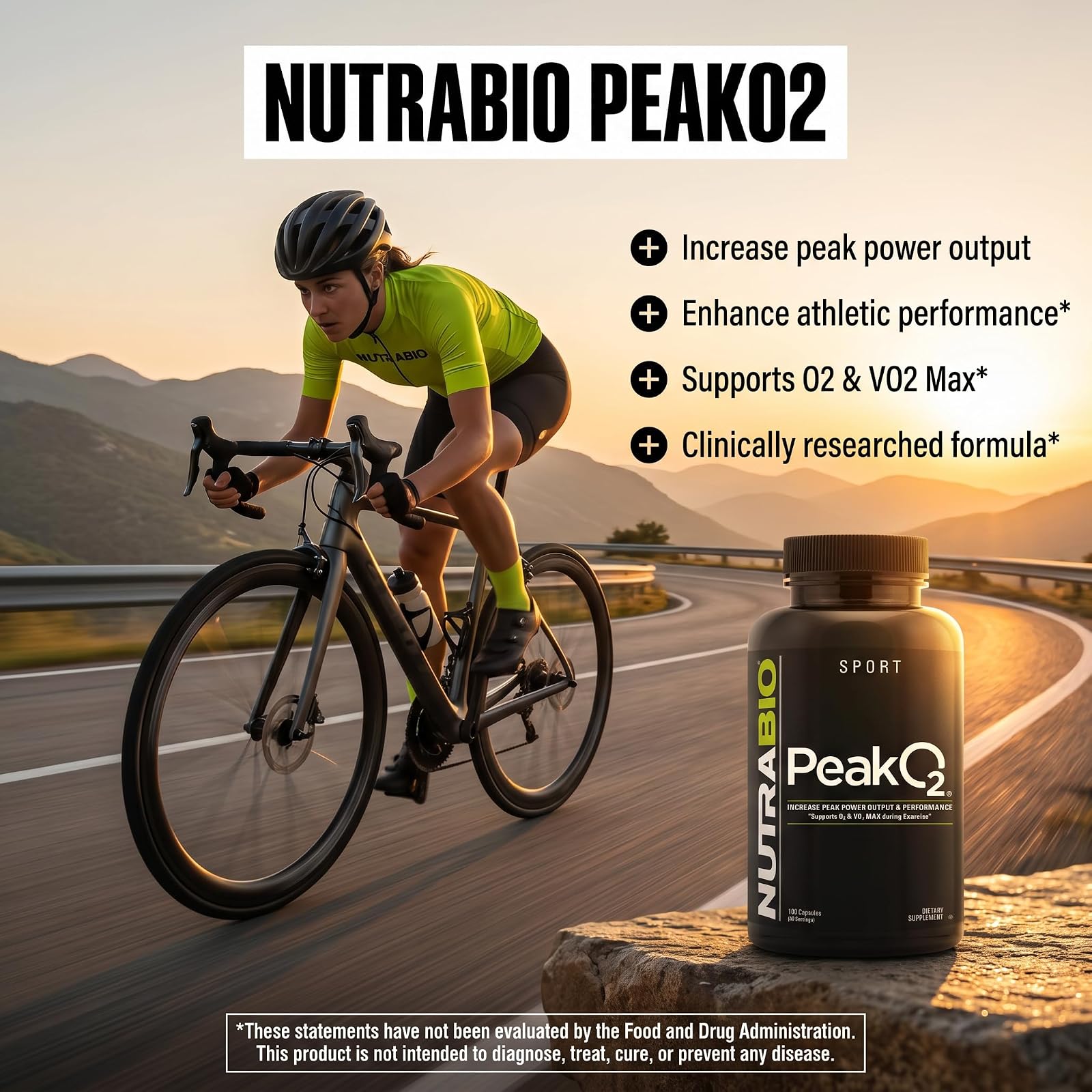NutraBio PeakO2 energy boost formula