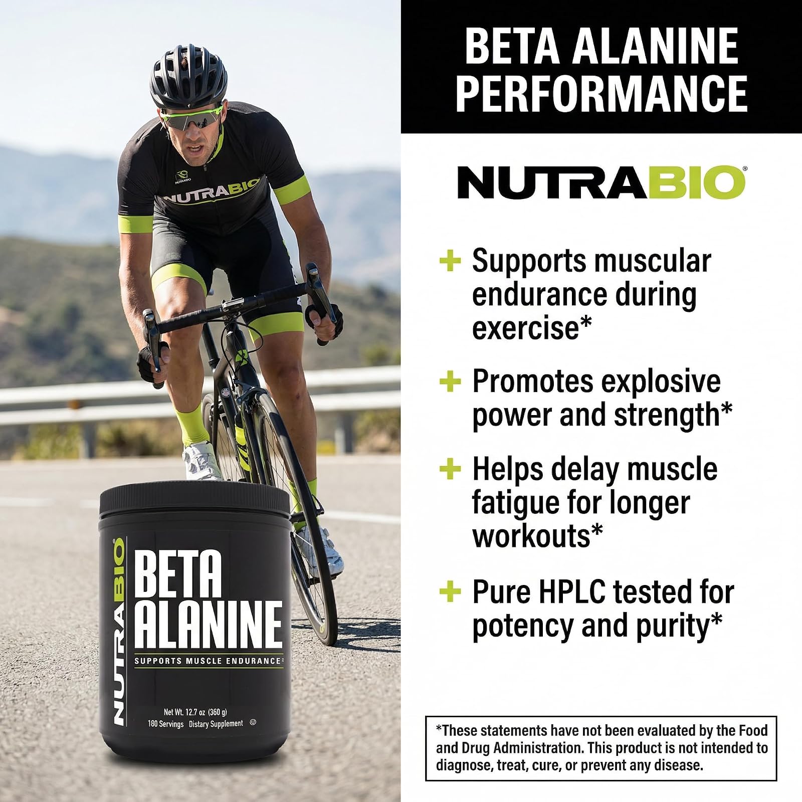 NutraBio performance enhancing powder