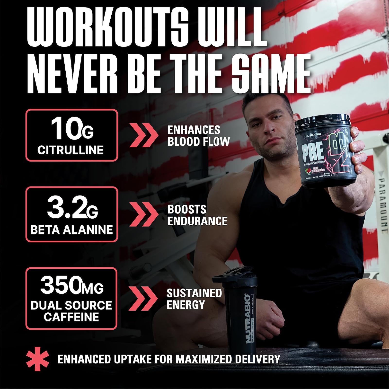 NutraBio pre-workout for endurance