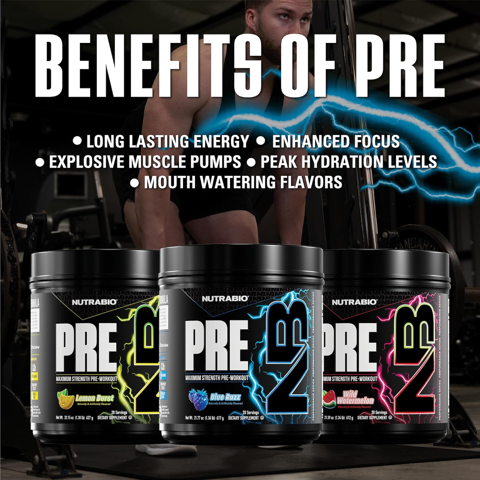 NutraBio pre-workout for muscle pump