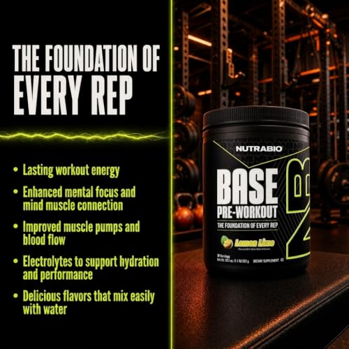 NutraBio pre-workout for muscle pump