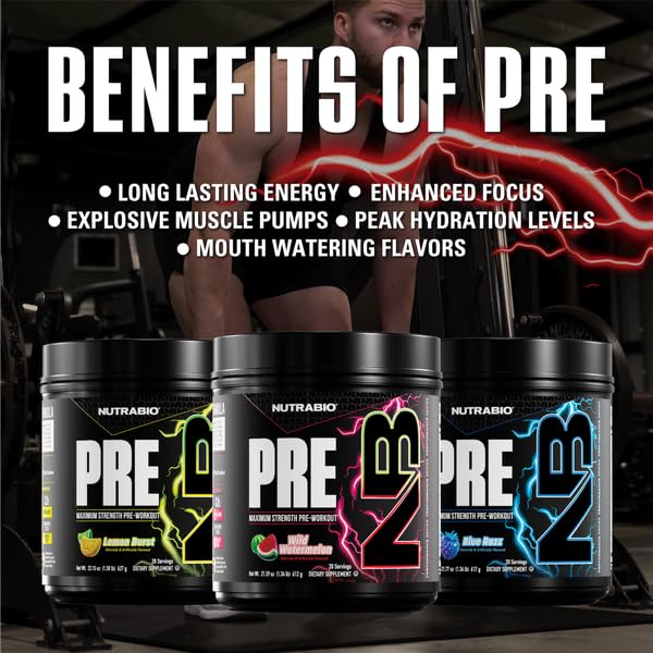 NutraBio pre-workout powder 30 servings