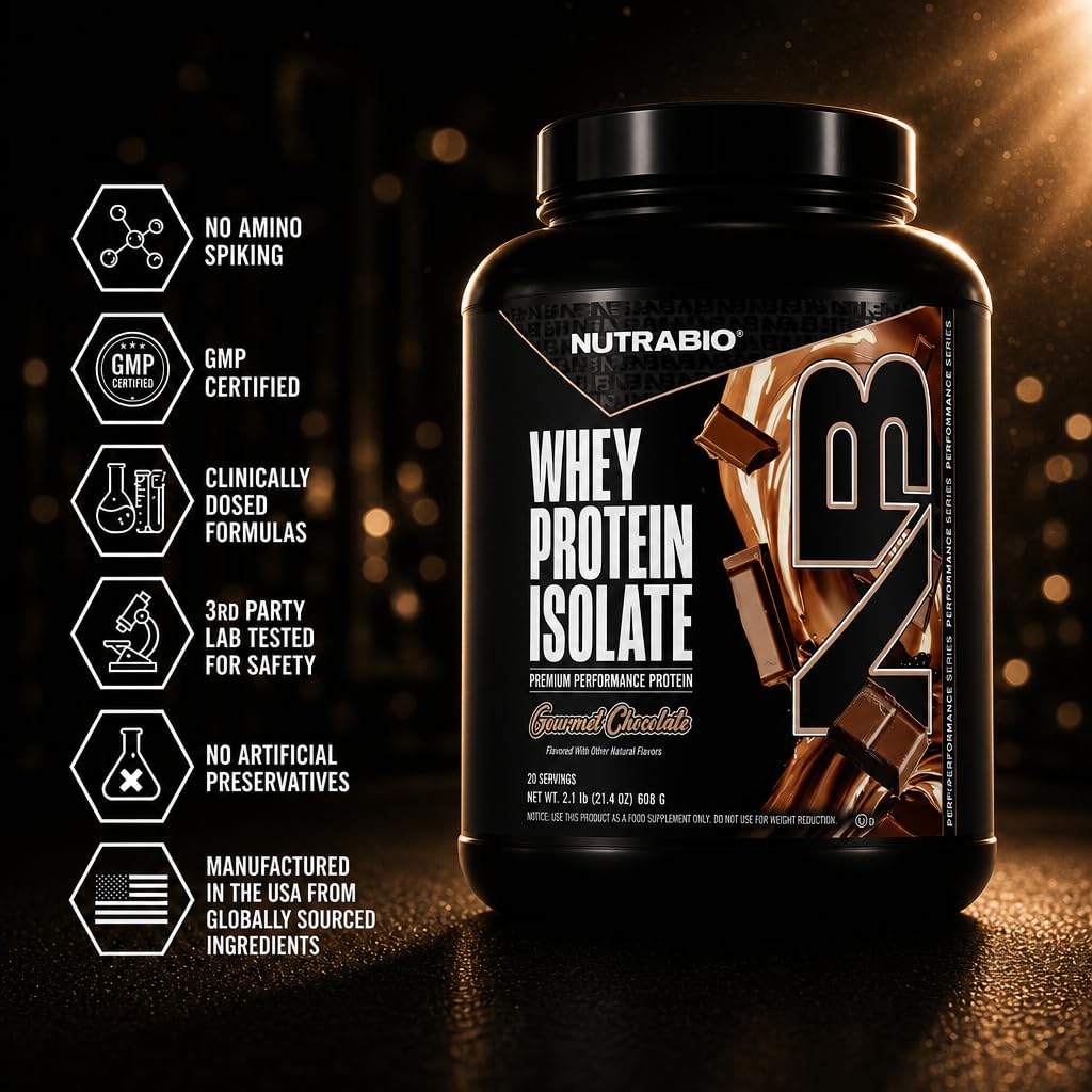 NutraBio protein isolate for muscle recovery