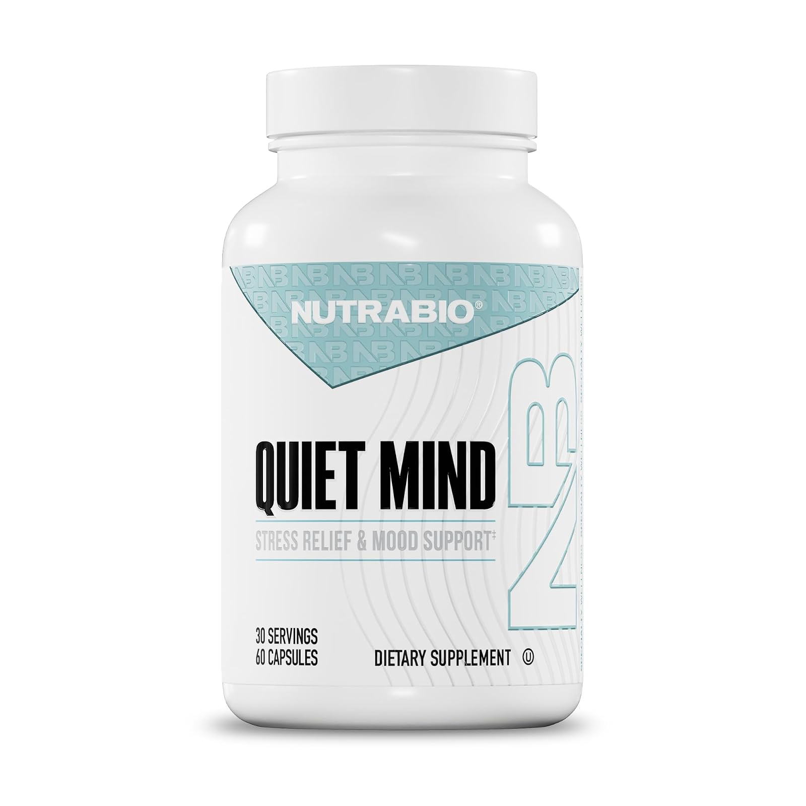 NutraBio Quiet Mind stress relief capsules