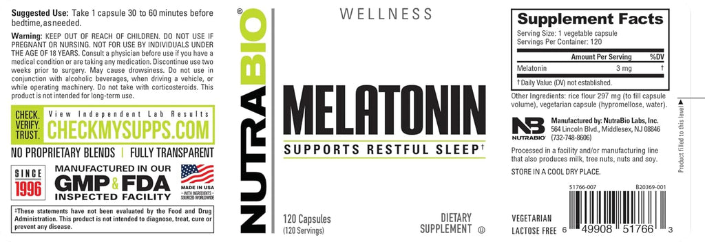 NutraBio sleep support for better nights