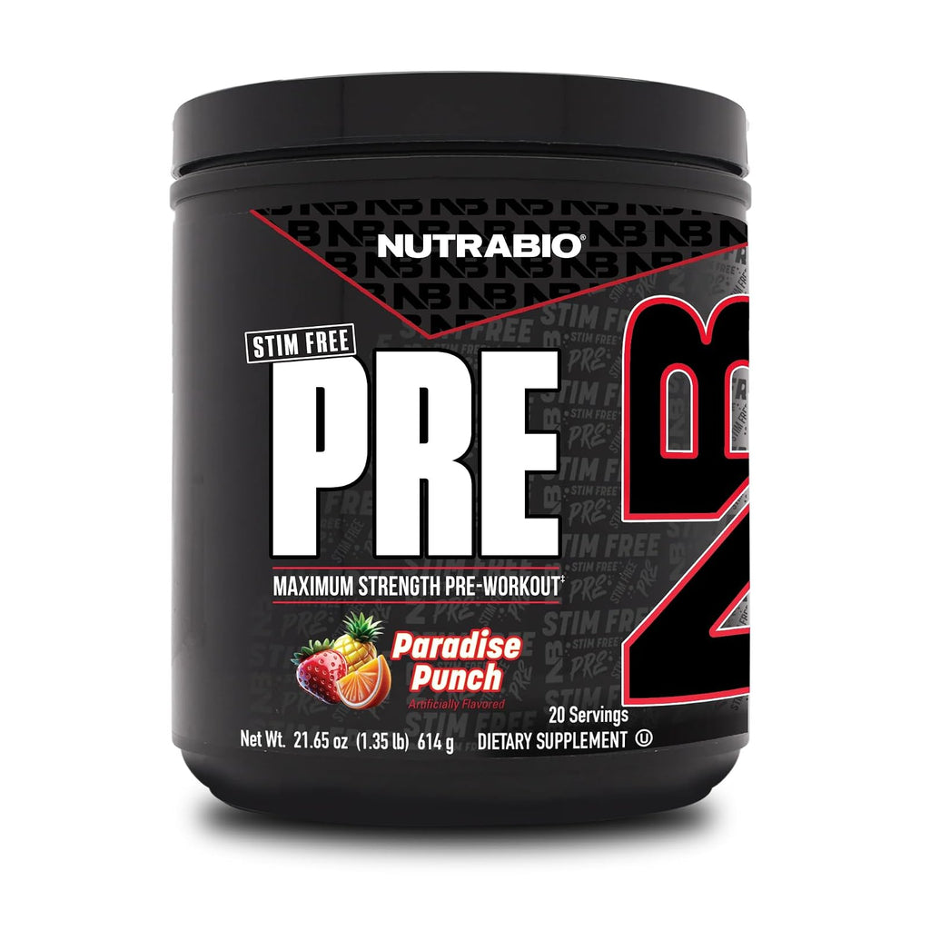 NutraBio STIM-Free Pre Workout powder