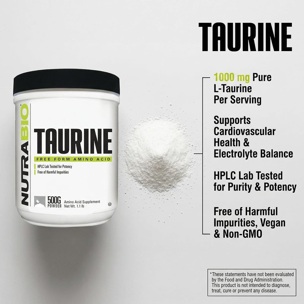 NutraBio taurine for better hydration