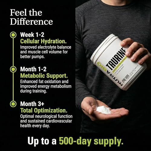 NutraBio taurine for muscle recovery