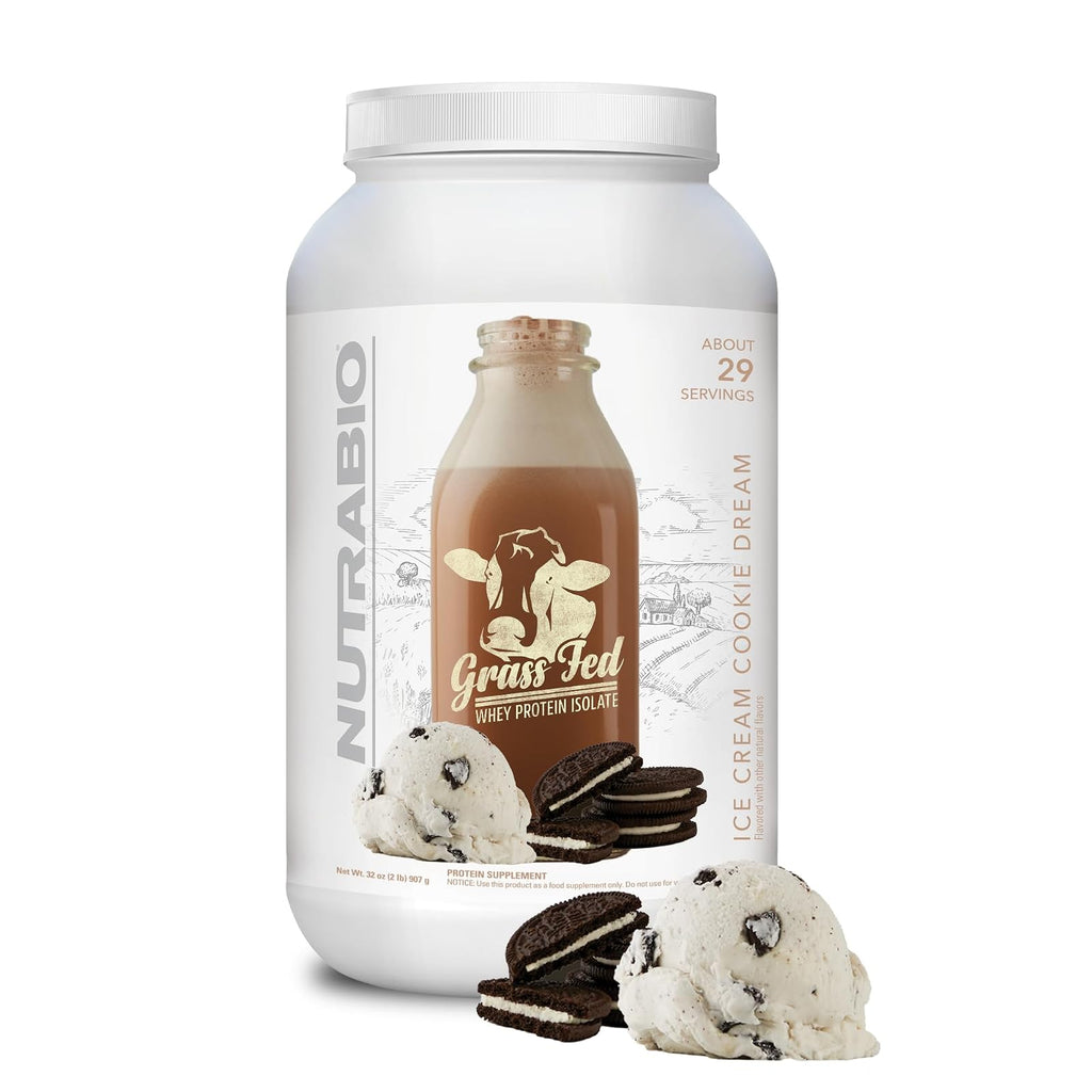 NutraBio whey isolate protein powder