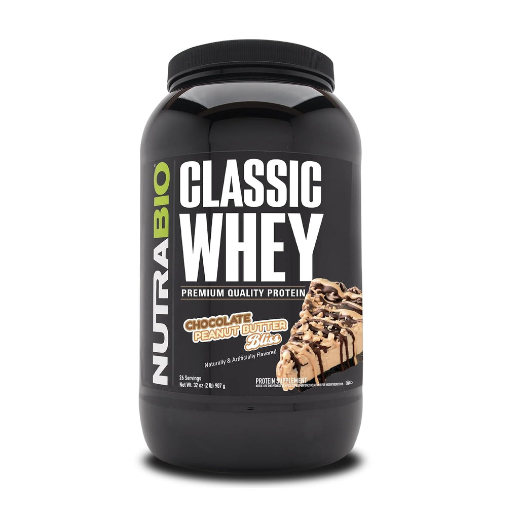 NutraBio whey protein chocolate flavour