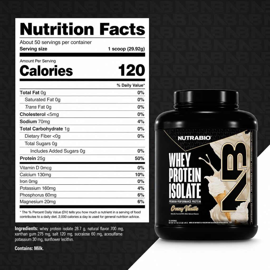 NutraBio whey protein for daily nutrition